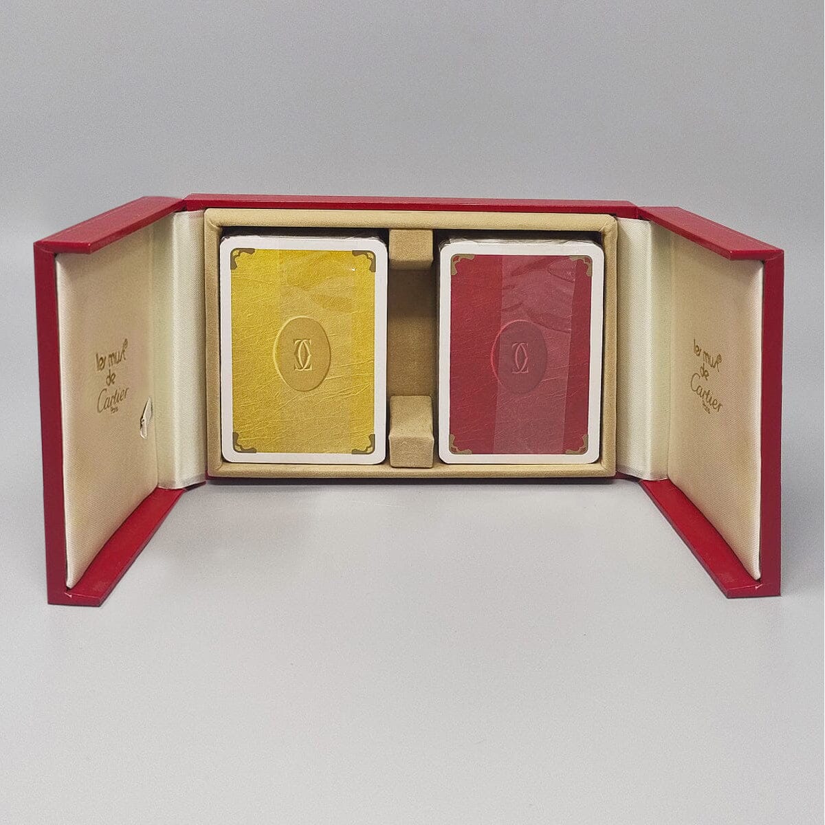 1970s Original Gorgeous Playing Cards Box by Cartier in Excellent cond