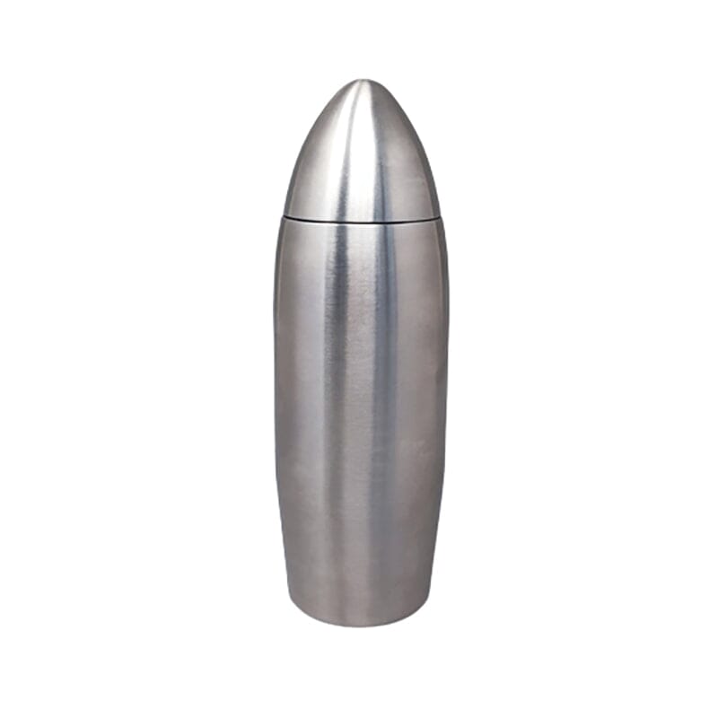 1960s Gorgeous Cocktail Shaker "Bullet" in Stainless Steel. Made in It
